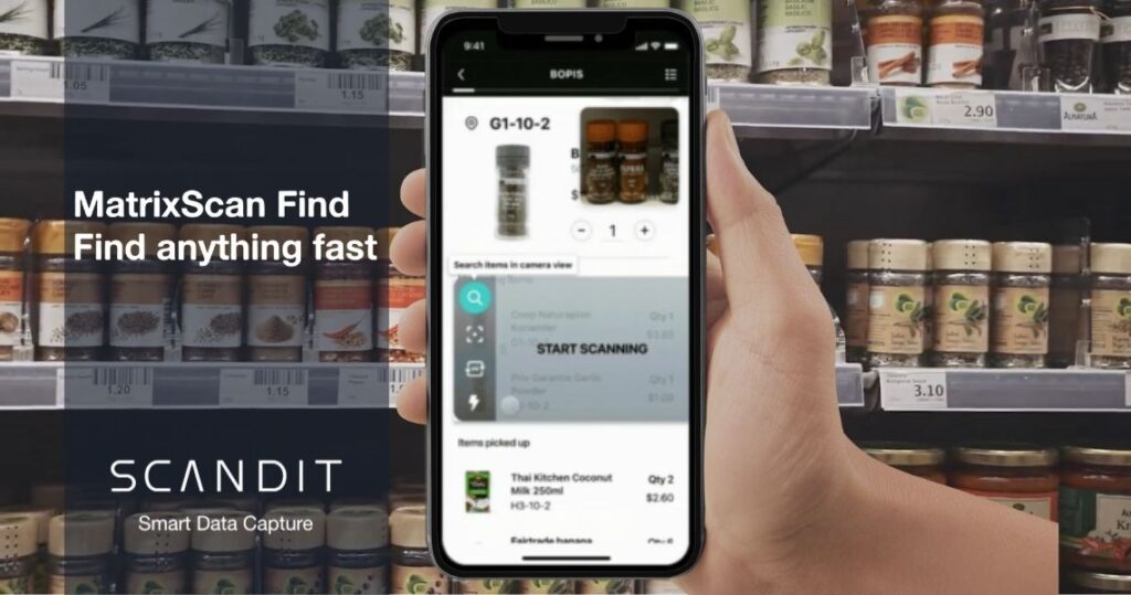 MatrixScan Find di Scandit, Soluzione di Realtà Aumentata per Ricerca di Prodotti | Lexter